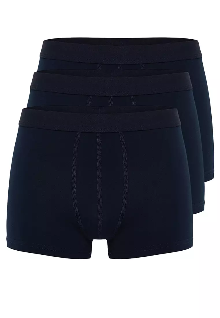 Buy Trendyol 3-Pack Basic Boxers 2025 Online | ZALORA Philippines