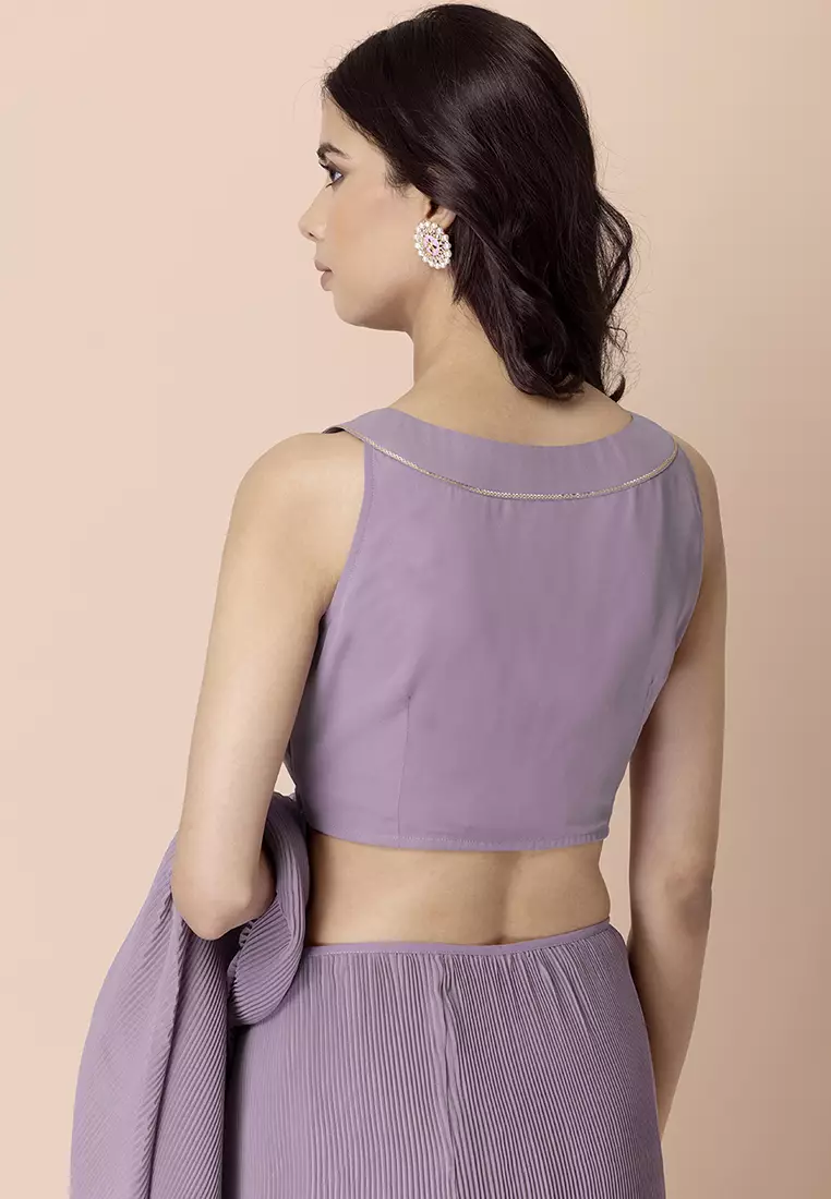 Indya Lavender Sequin Halter Crop Top 2025 | Buy Indya Online | ZALORA ...