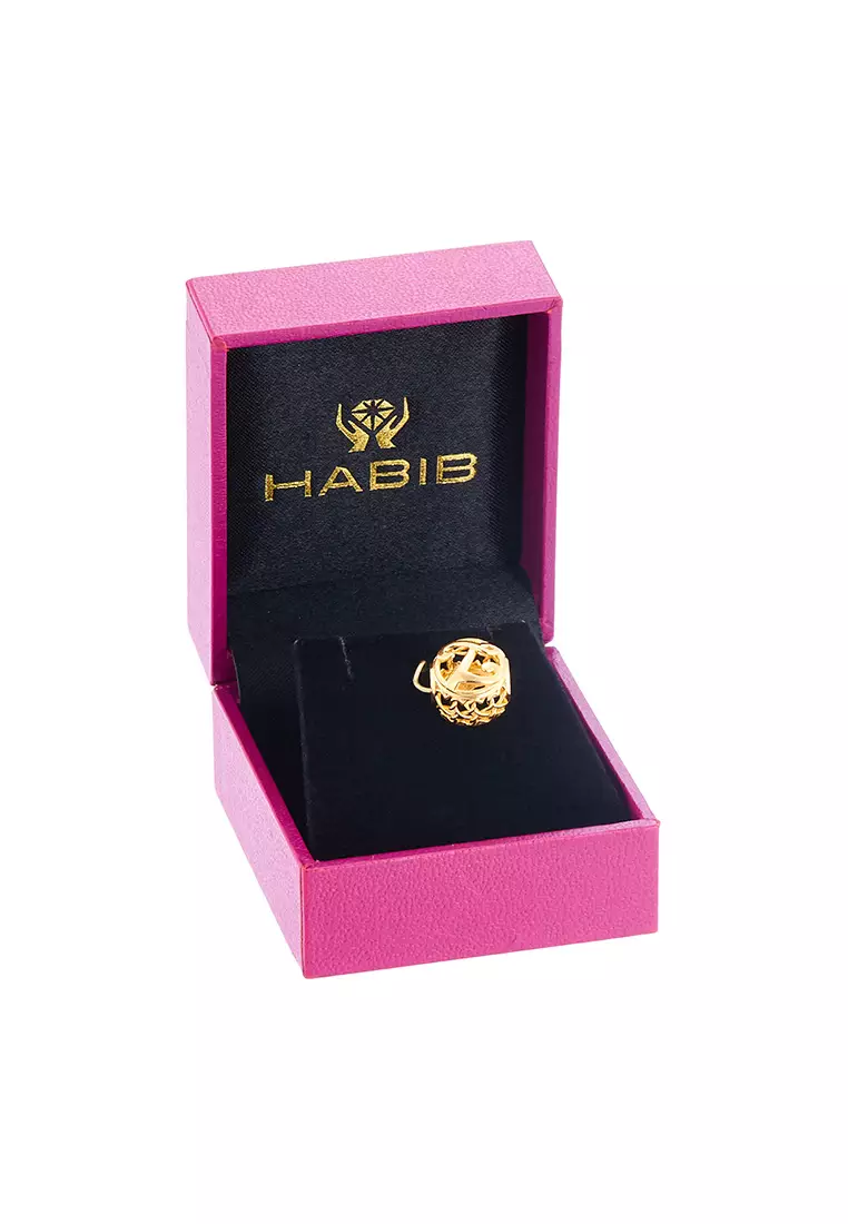 Buy HABIB HABIB 916/22K Yellow Gold Alphabet Charm A01 3555P Q1023(Z ...