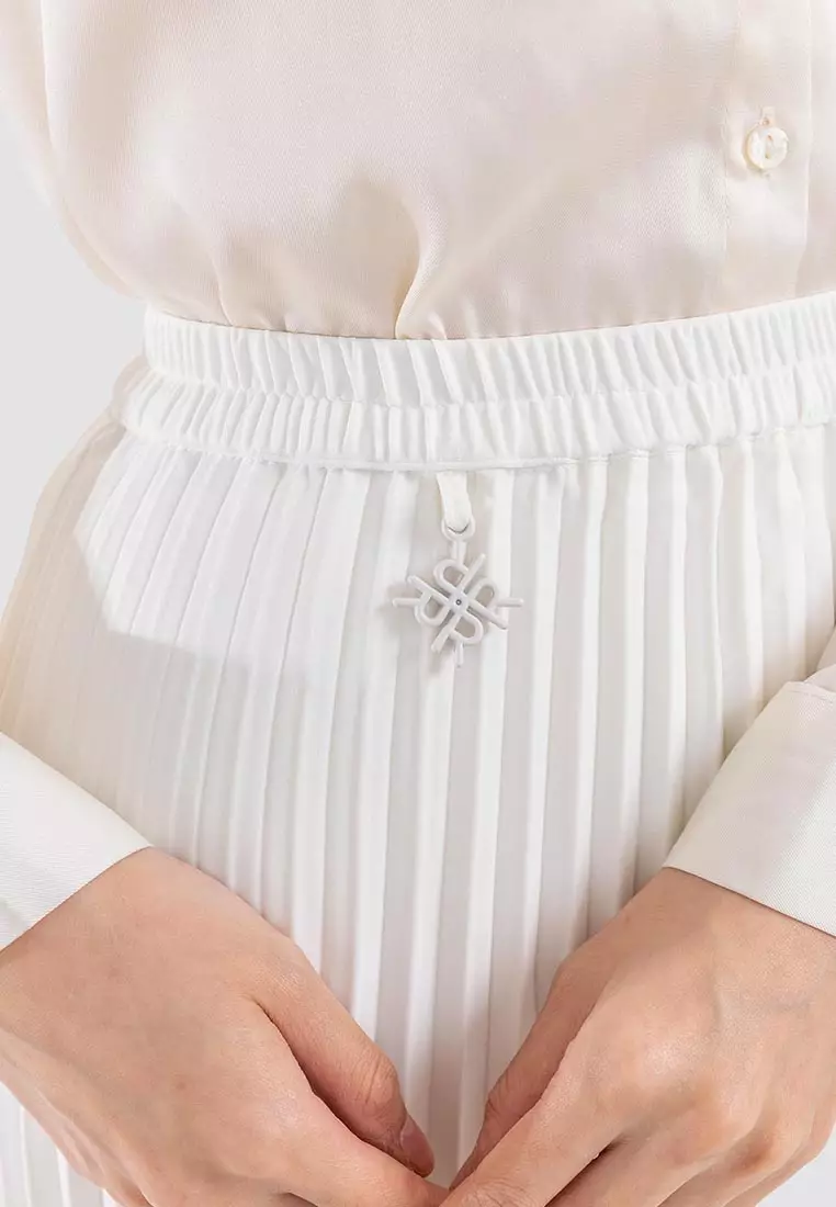 Jual Riamiranda Ria Miranda White Zaiden Skirt Original 2024 | ZALORA ...