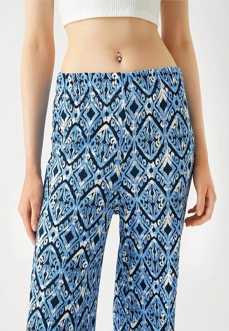 Jual KOTON Blue Patterned Jeans Original 2025 | ZALORA Indonesia