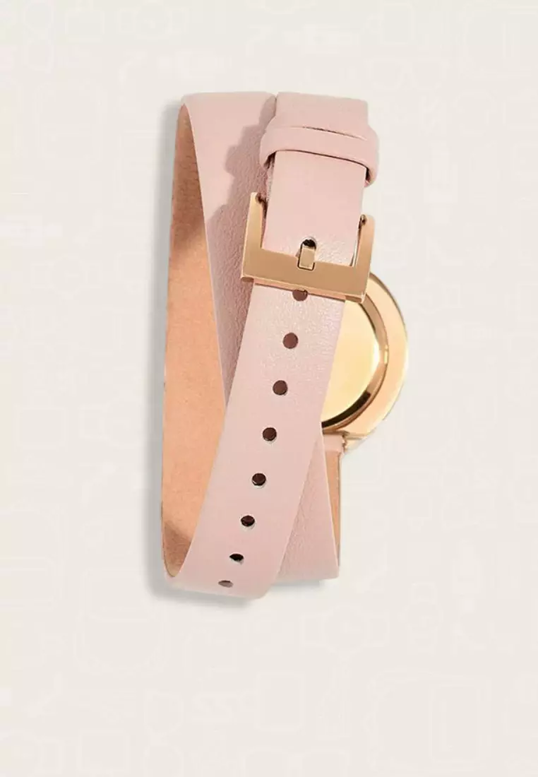 Jual Tory Burch Jam Tangan Wanita Tory Burch Reva Double Wrap Leather ...