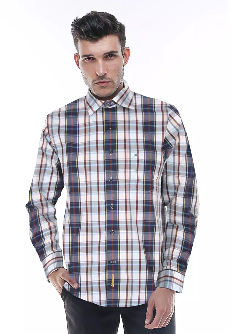 Jual Johnwin Johnwin - Men's Shirt - Kemeja Formal - Lengan Panjang ...
