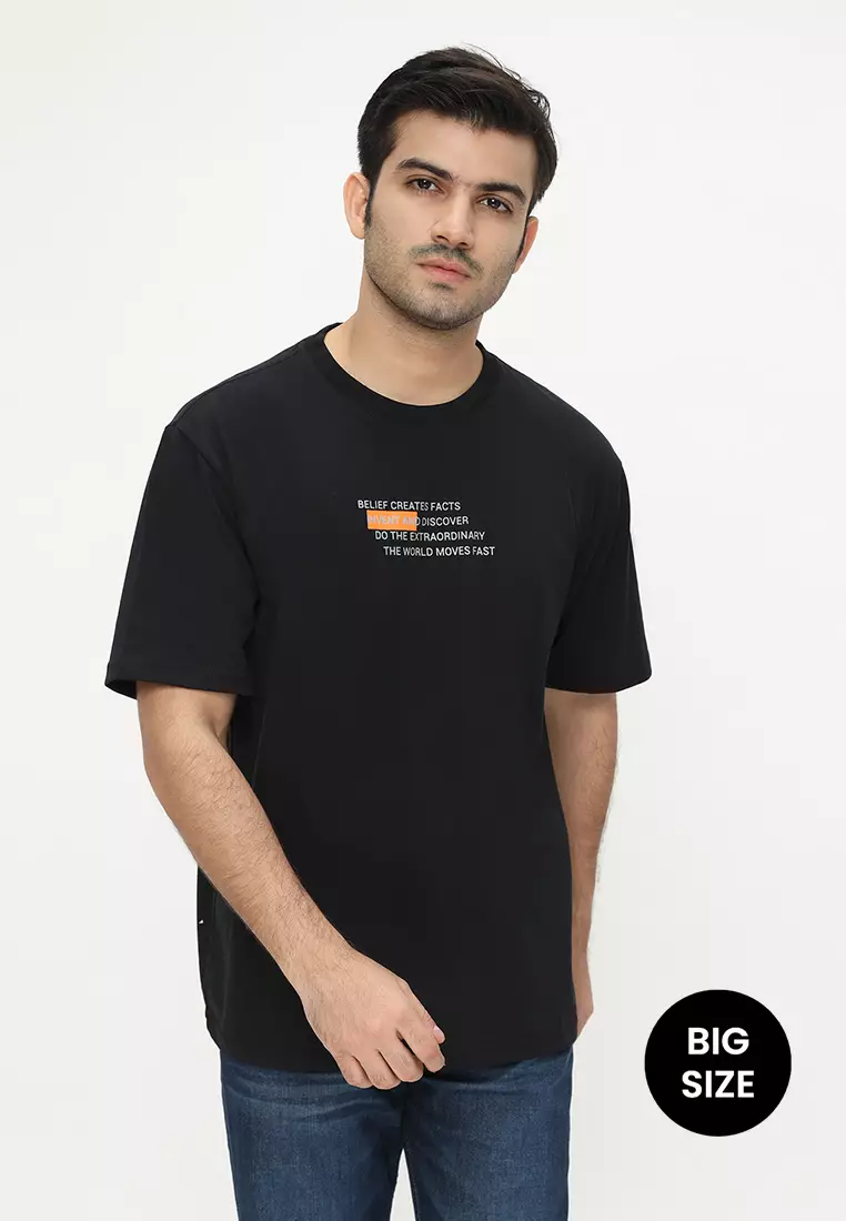 Jual NX NX T-Shirt Cotton Combed Tebal Big Size Pria 2078470061 ...