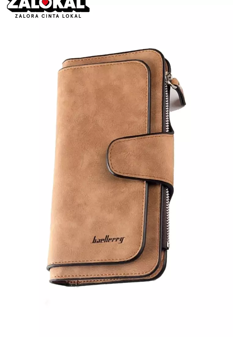 Jual Baellerry Dompet Wanita Model Panjang Casual Women Wallet Many Slot Material Kulit ORIGINAL ...