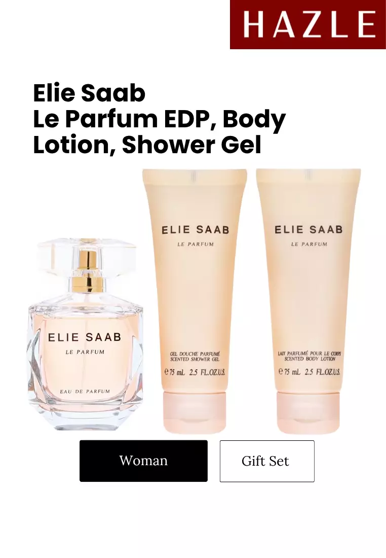 Jual Elie Saab [Gift Set] Le Parfum Woman EDP 90 ml + Body Lotion 75 ml + Shower Gel 75 ml ...