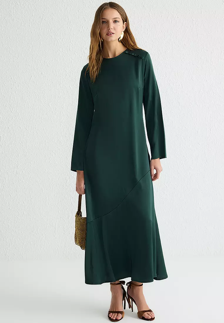 Buy Trendyol Button Detail Dress Online | ZALORA Malaysia