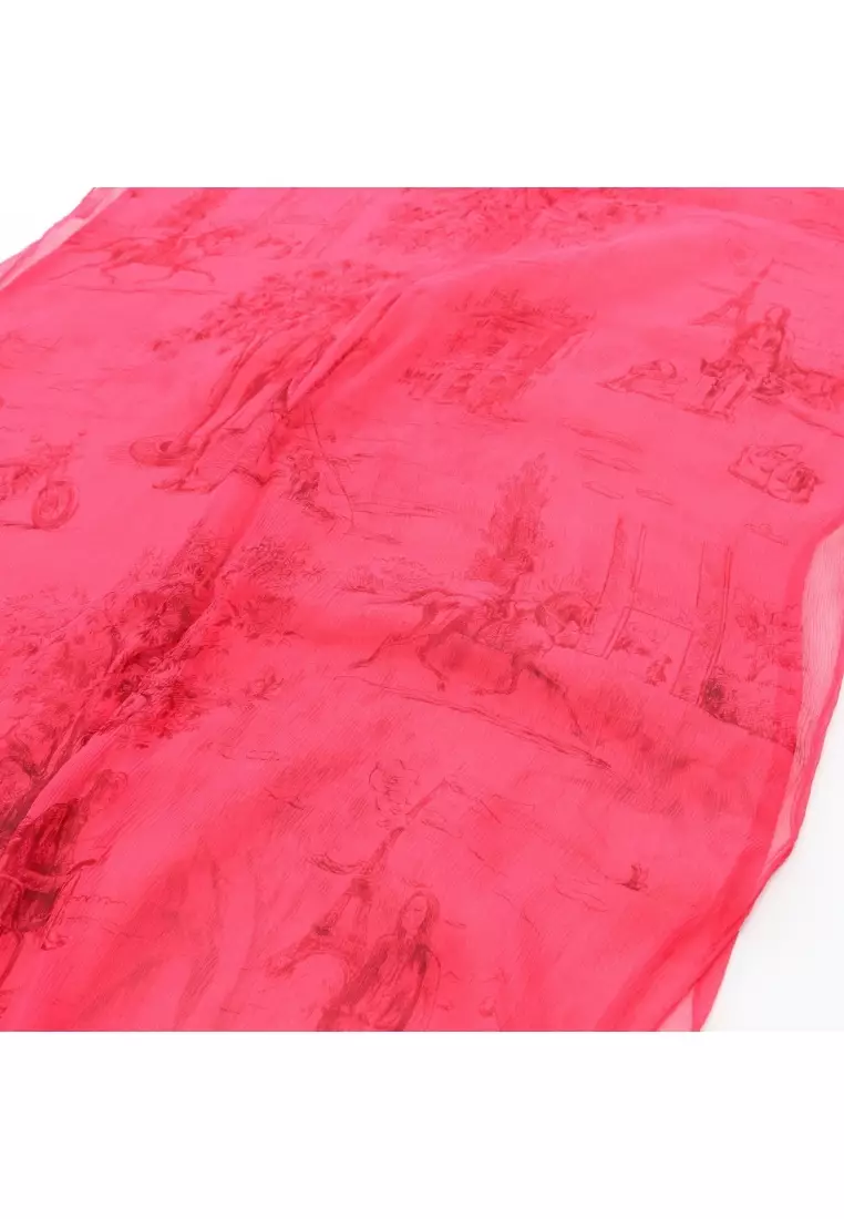 Buy Hermes Pre-Loved Hermès Stall shawl silk Pink purple fringe 2025 ...