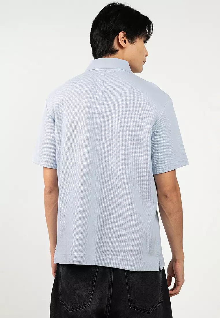 Buy Calvin Klein Chunky Pique Monologo Shirt 2025 Online | ZALORA ...