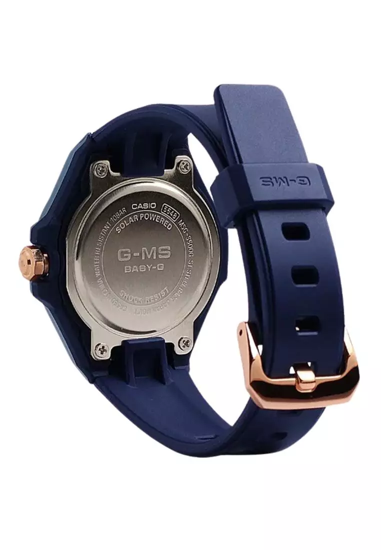 Buy Casio Baby-g Analog Solar Powered Watch MSG-S500G-2A2 2025 Online | ZALORA Philippines