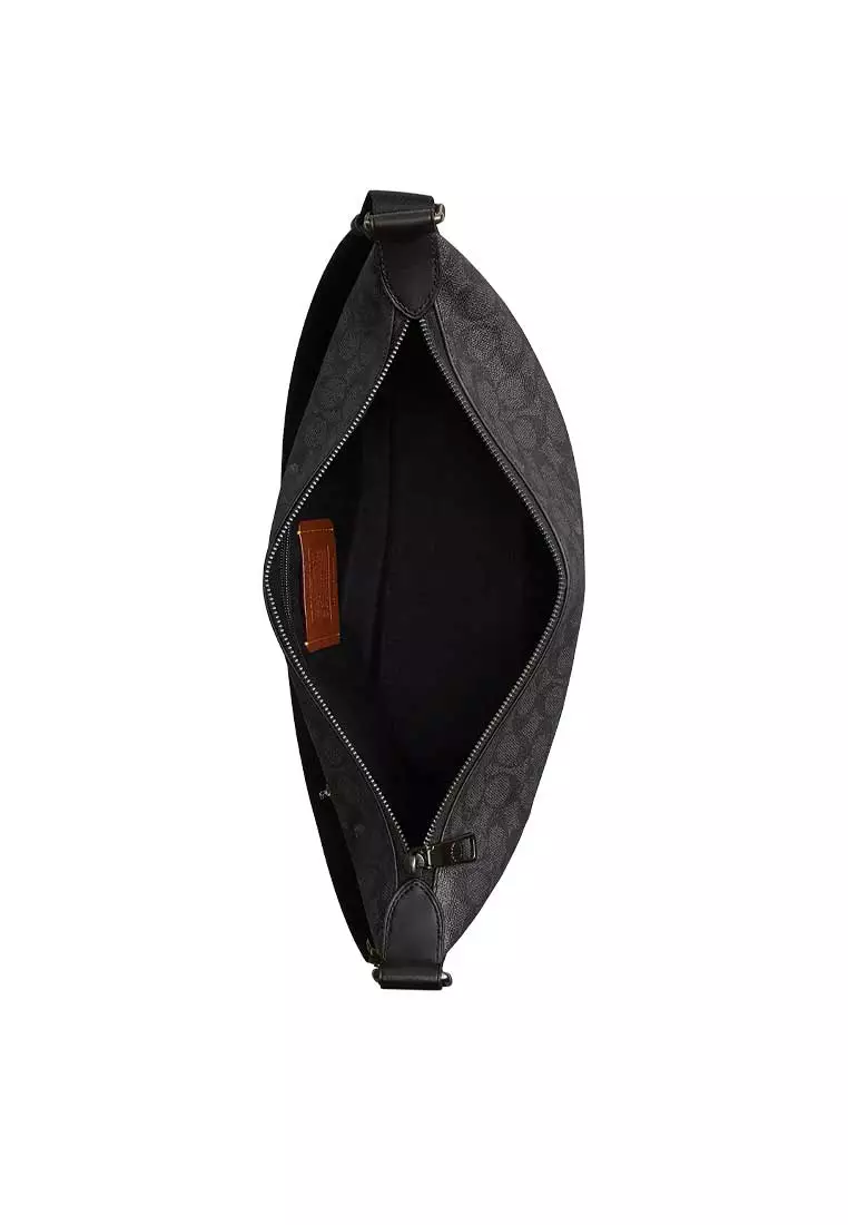 Coach Finn Crossbody Bag In Signature Canvas Charcoal/Black CAJ91 2025 ...