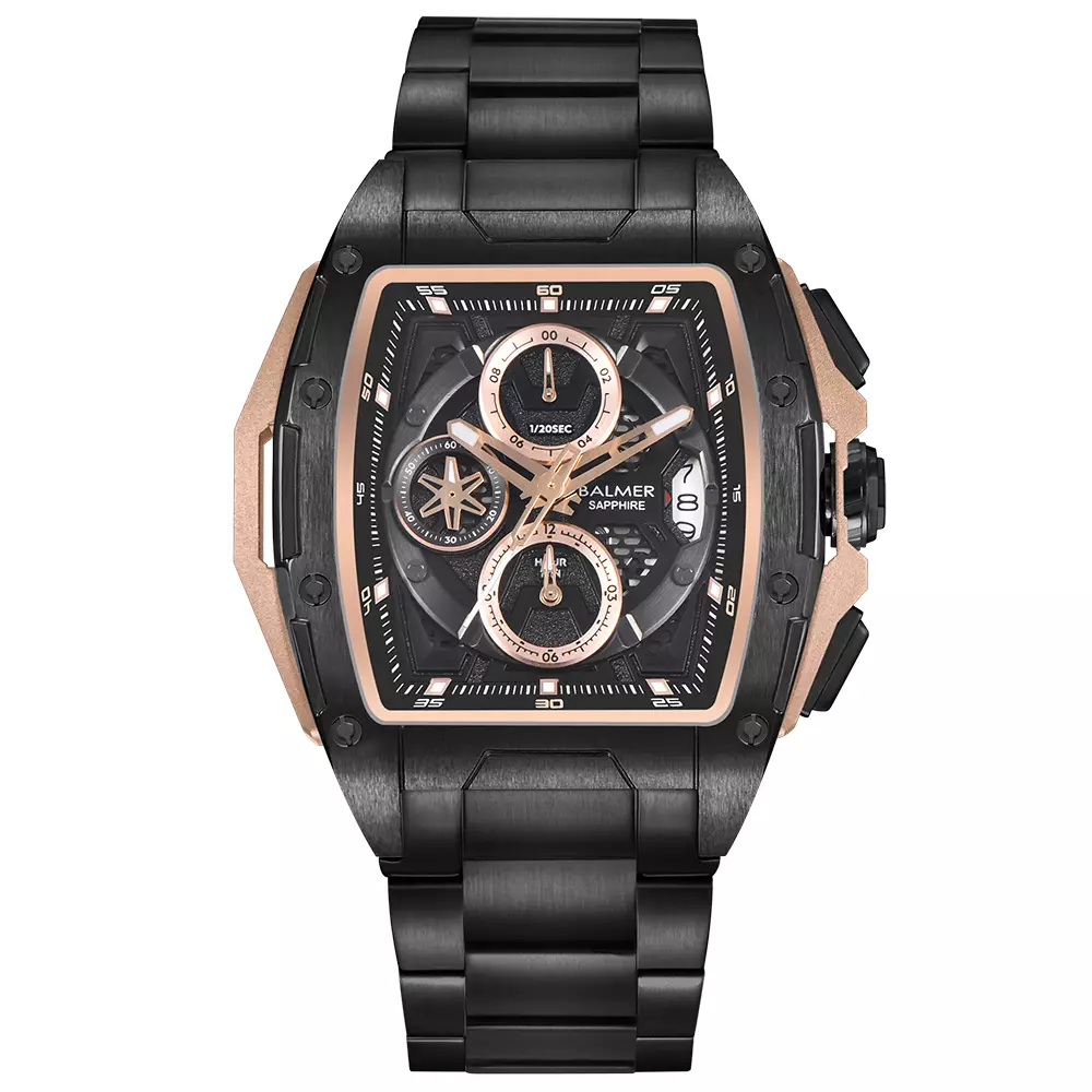 Jual Balmer Jam Tangan Pria Balmer B-8817MC Stainless Steel Kaca ...