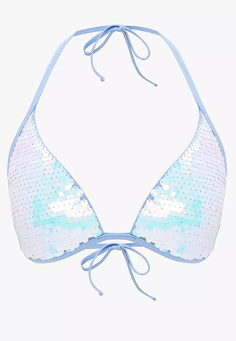 Buy Penti Sequin Sequin Triangle Bikini Top 2025 Online | ZALORA