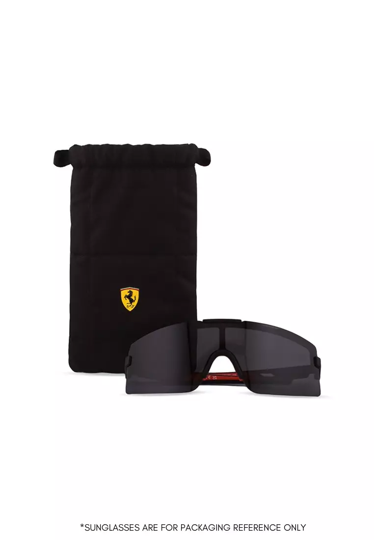 Buy Scuderia Ferrari Unisex Square Frame Blue Sunglasses, UV Protection ...