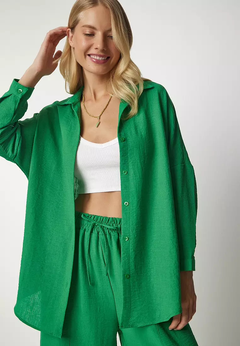 Jual Happiness Istanbul Linen Shirt & Salwar Pant Set Original 2025 ...