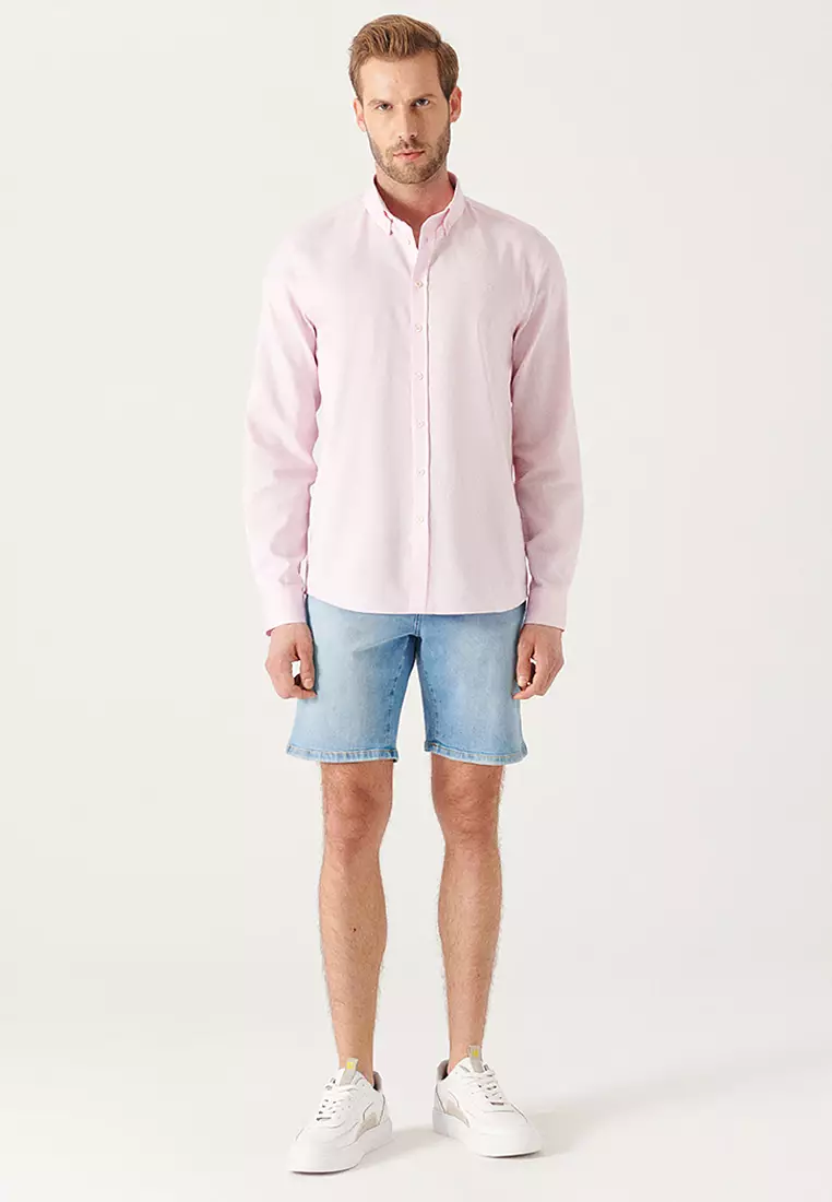 Buy Avva Cotton Oxford Shirt 2025 Online | ZALORA