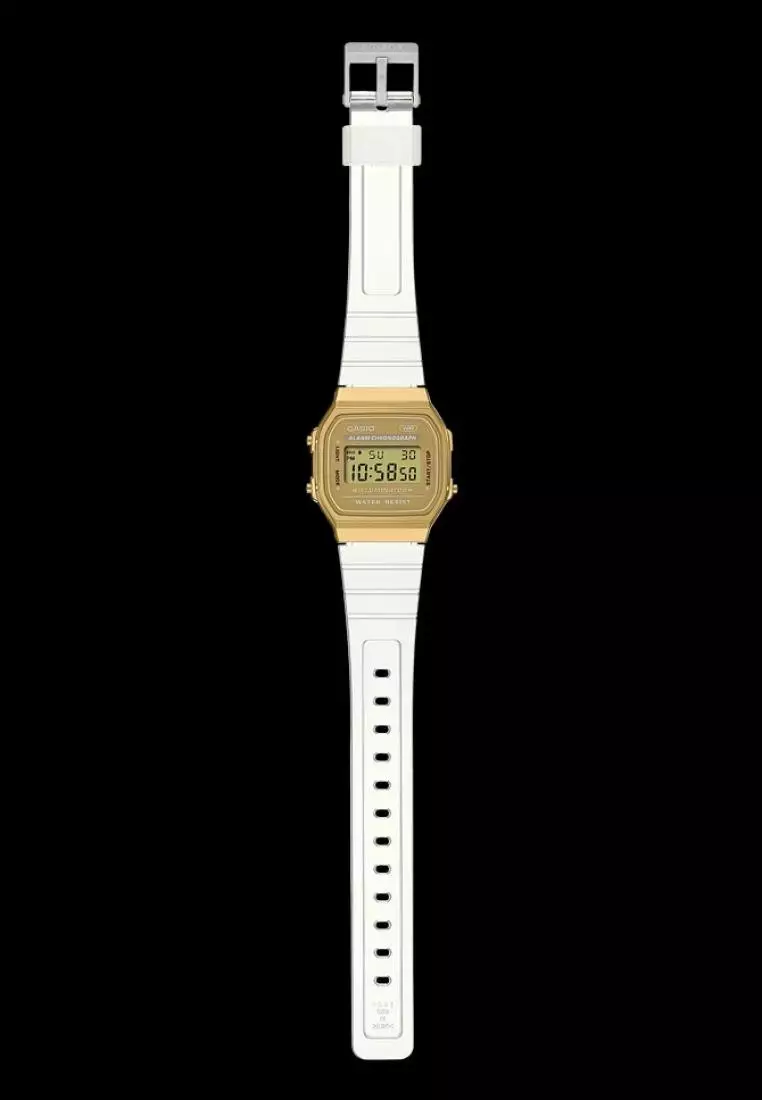 Buy CASIO Casio Retro Transparent Resin Strap Digital Watch A168XESG ...