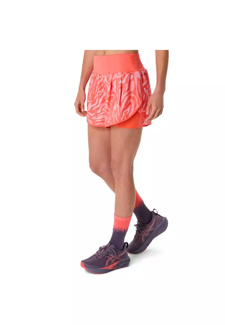 Buy ASICS Women ROAD ALL OVER PRINT 2-N-1 3.5IN SHORT 2026 Online | ZALORA