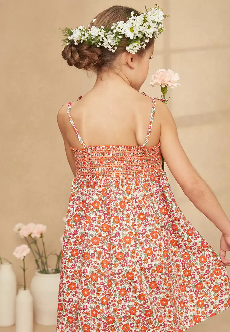 Buy Sergent Major Vanilla Floral Printed Smock Dress Online | ZALORA ...