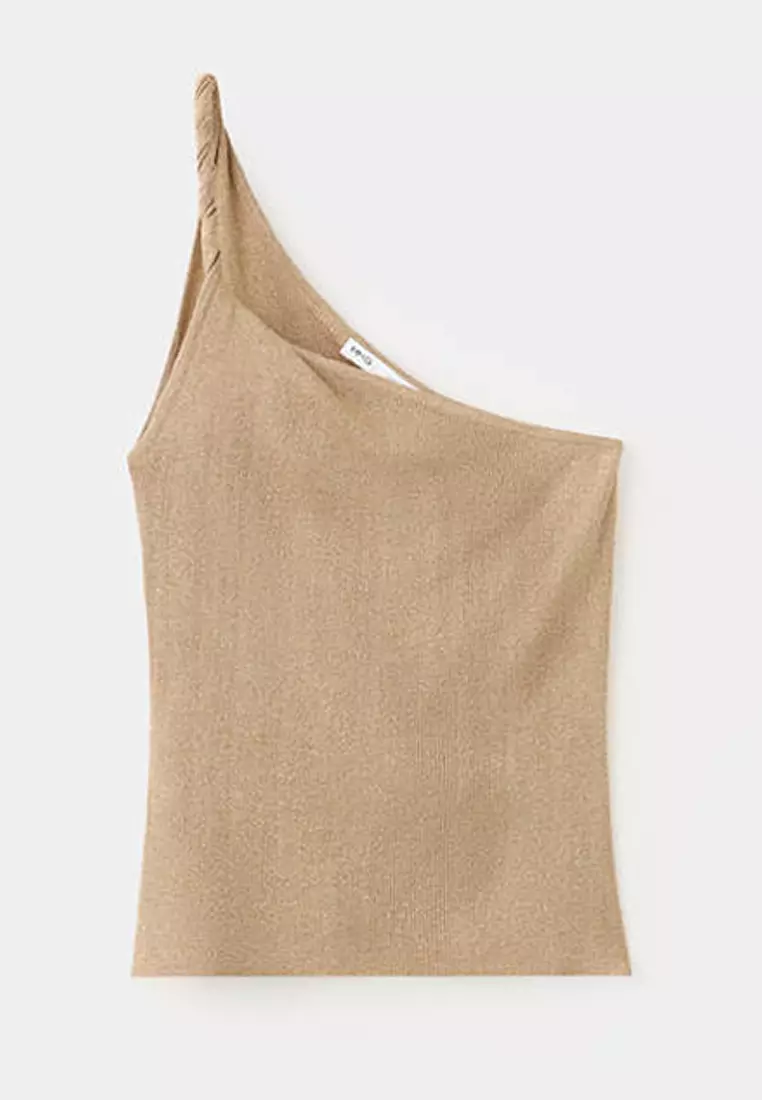 Buy Mango Knit Asymmetric Top 2026 Online | ZALORA