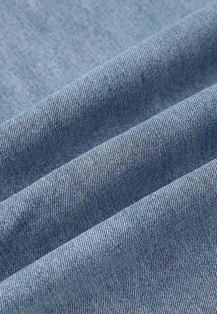 Buy Its Me Elastic Waist Frayed Jeans 2025 Online | ZALORA Philippines