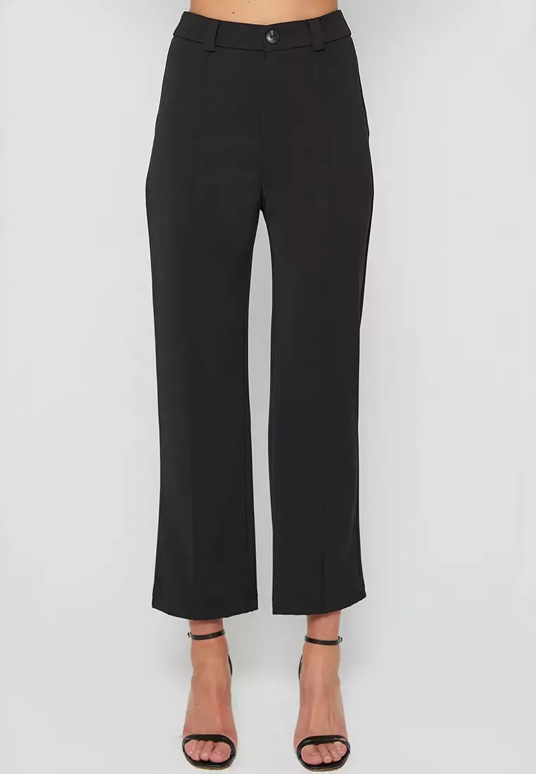 Jual Style State Front Seam Detail Cigarette Pants Original 2025 ...