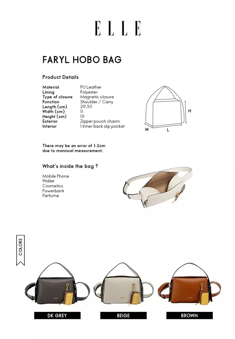 Buy ELLE FARYL HOBO BAG 2025 Online | ZALORA