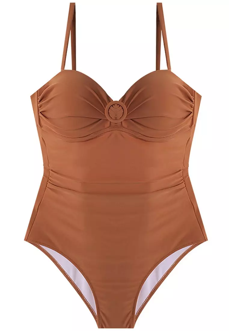 Buy Halo Brown Slim Fit Swimsuits Online | ZALORA Malaysia