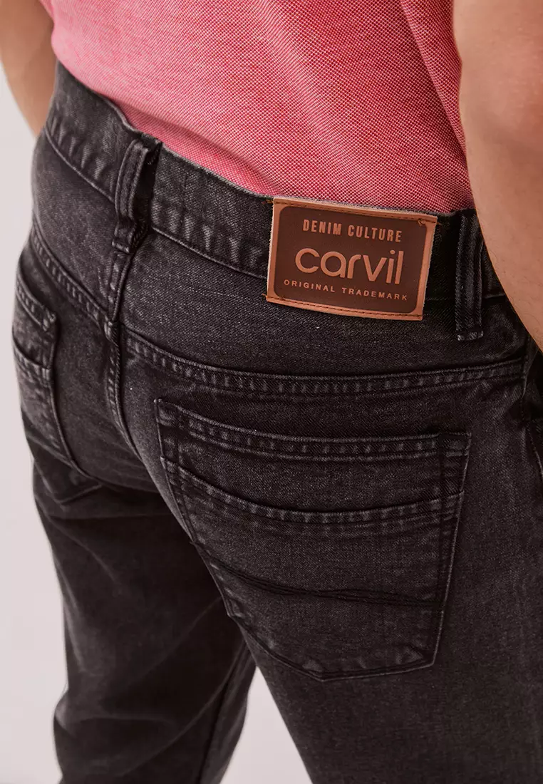 Jual Carvil Carvil Jeans Pria Welson-BLK Original 2025 | ZALORA Indonesia