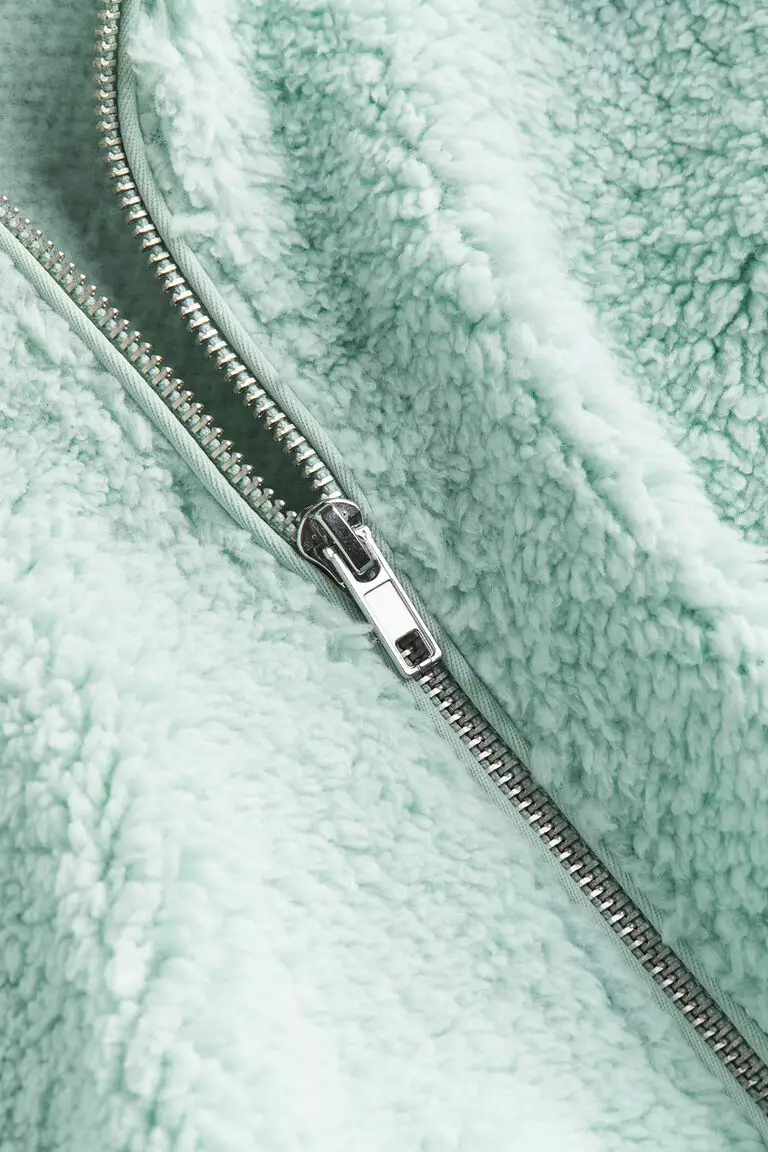 Jual H&M Teddy zip-through hoodie Original 2024 | ZALORA Indonesia