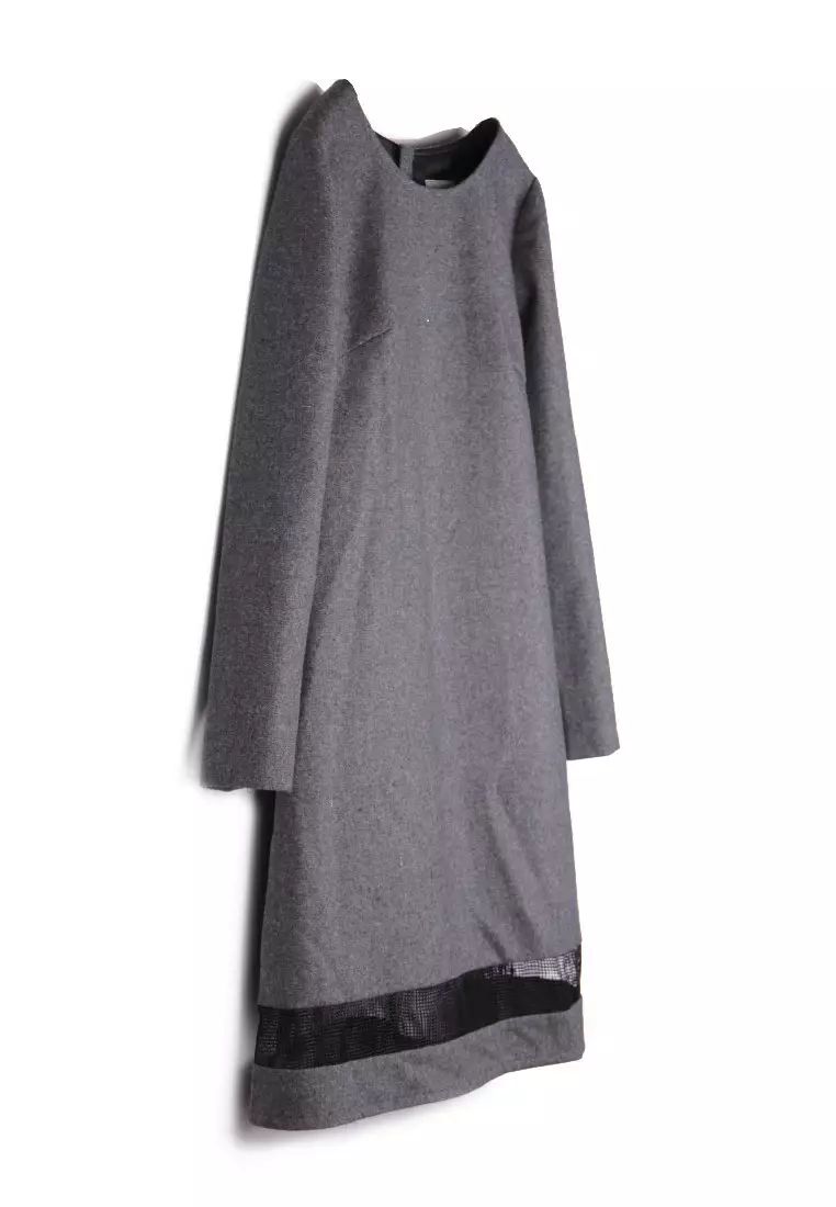Buy Sunnydaysweety Grey Fabric One Piece Dress 1822D0521 Online ...