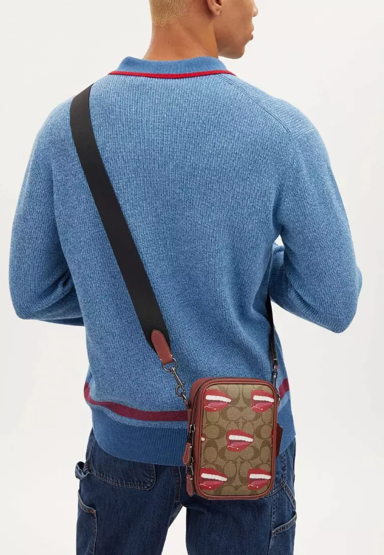 Jual Coach Coach X Tom Wesselmann Stanton Crossbody In Signature Canvas ...