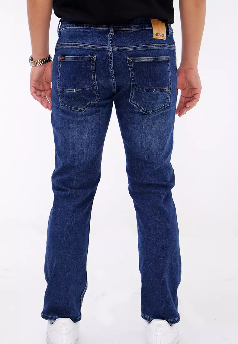Buy Ego Denim Long Pants Slim Tapered Fit Stretch 2026 Online | ZALORA ...