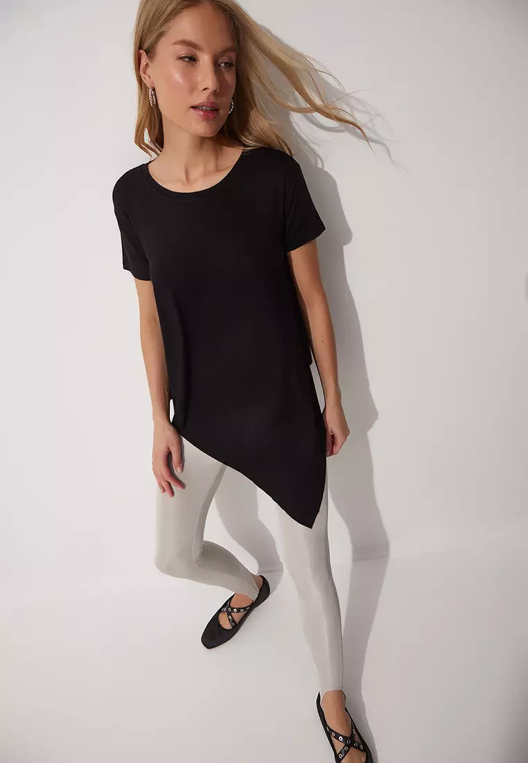 Buy Happiness Istanbul Asymmetrical Knit Tunic Online | ZALORA Malaysia