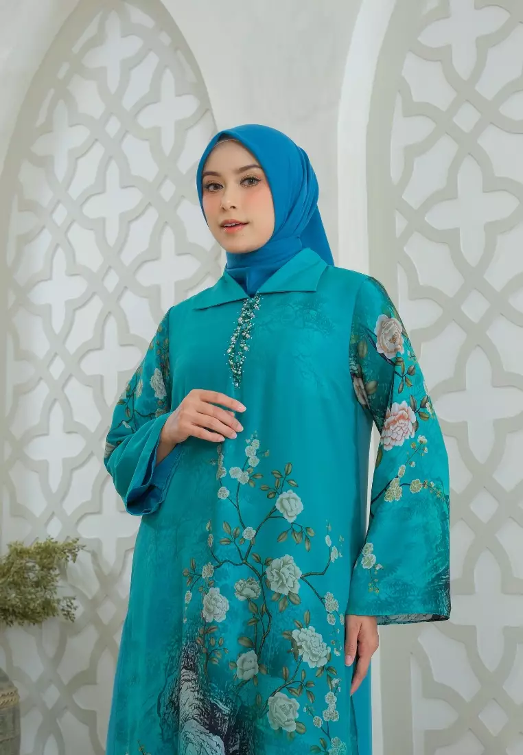 Jual Brilliant Girl Gamis Chiffon Tosca Detail Payet Premium Elegan By ...