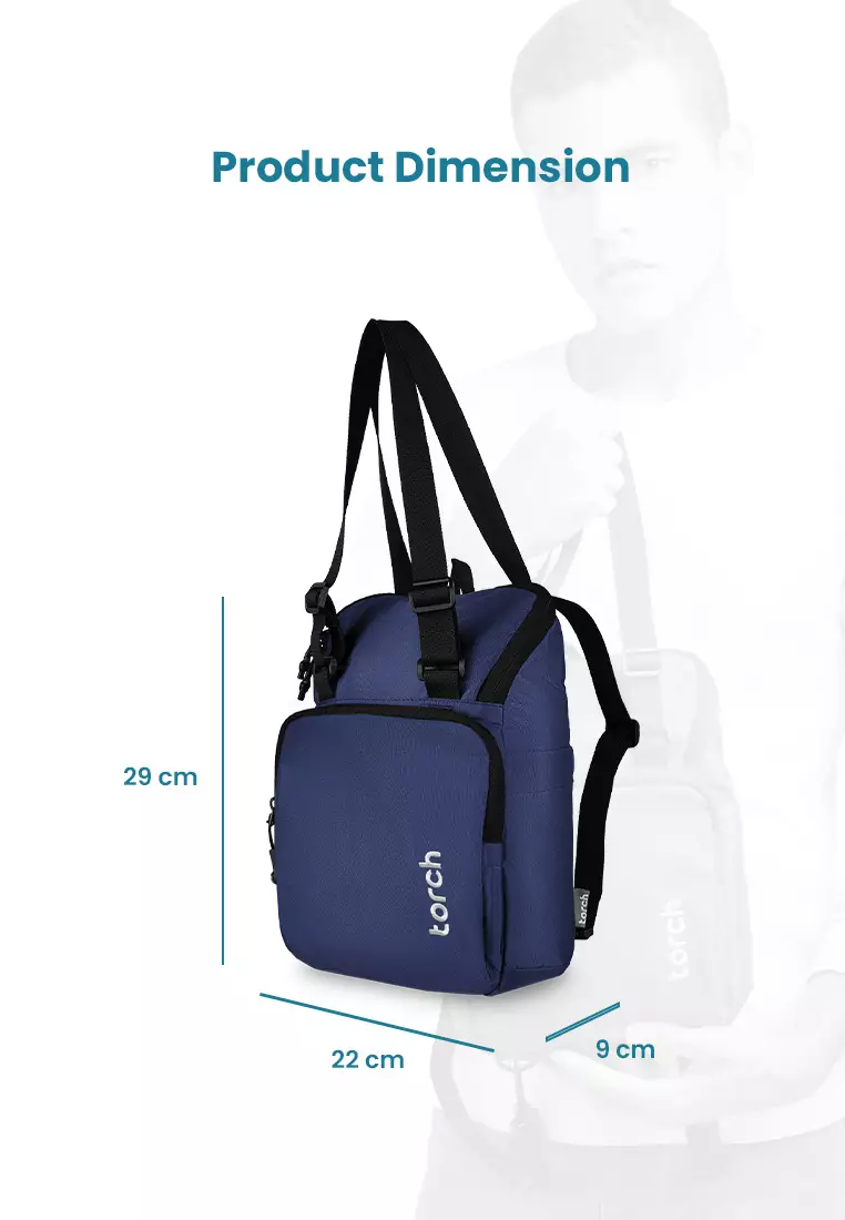 Jual TORCH.ID Torch Daramista Navy Mini Backpack Original 2025 | ZALORA ...
