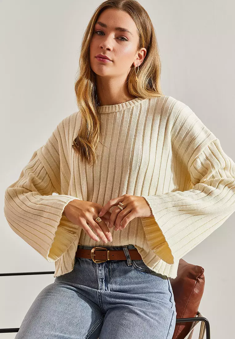 Buy Bianco Lucci Vertical Textured Knitwear Sweater 2026 Online | ZALORA