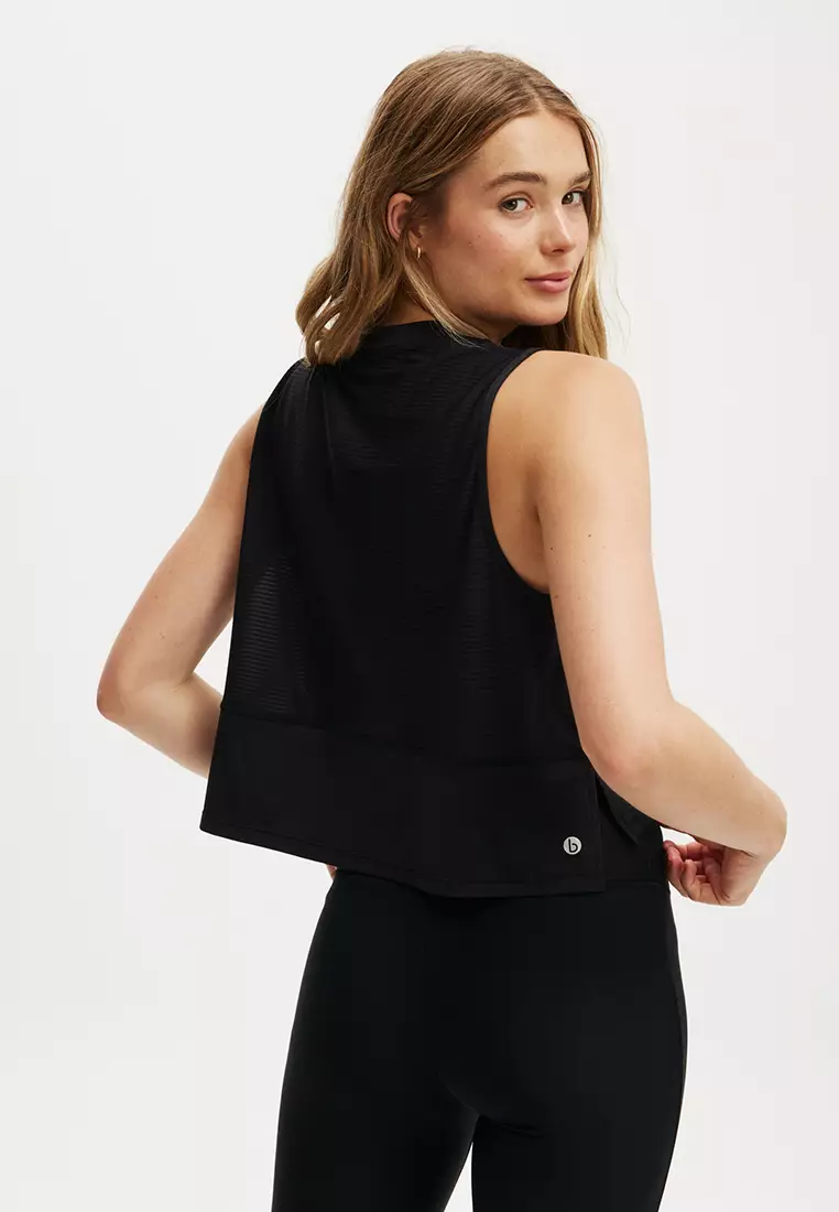 Cotton On Body Active Cropped Mesh Back Tank Top 2025 | Buy Cotton On ...