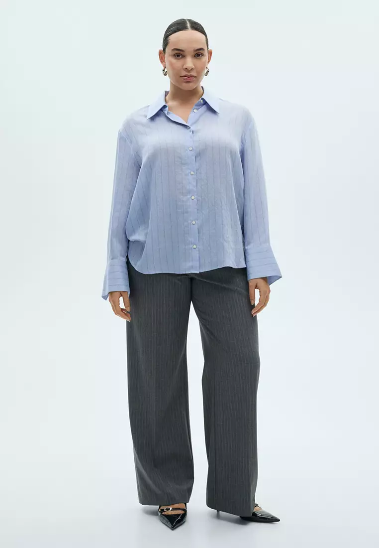 Buy Mango Stripe-Print Shirt 2025 Online | ZALORA Philippines