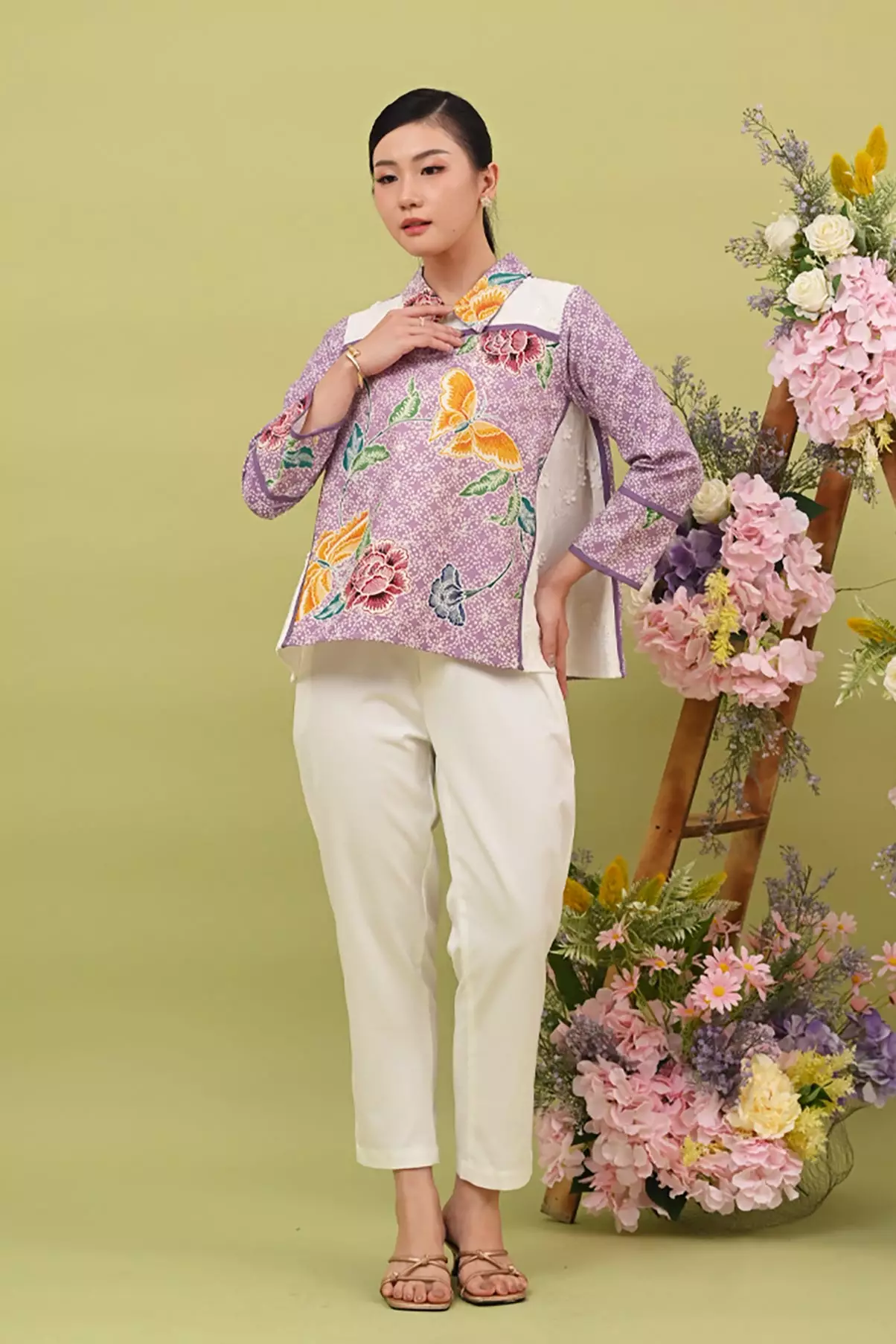 Jual Nona Rara Batik NONA RARA - Vivara Encim T3791, Blouse Batik ...