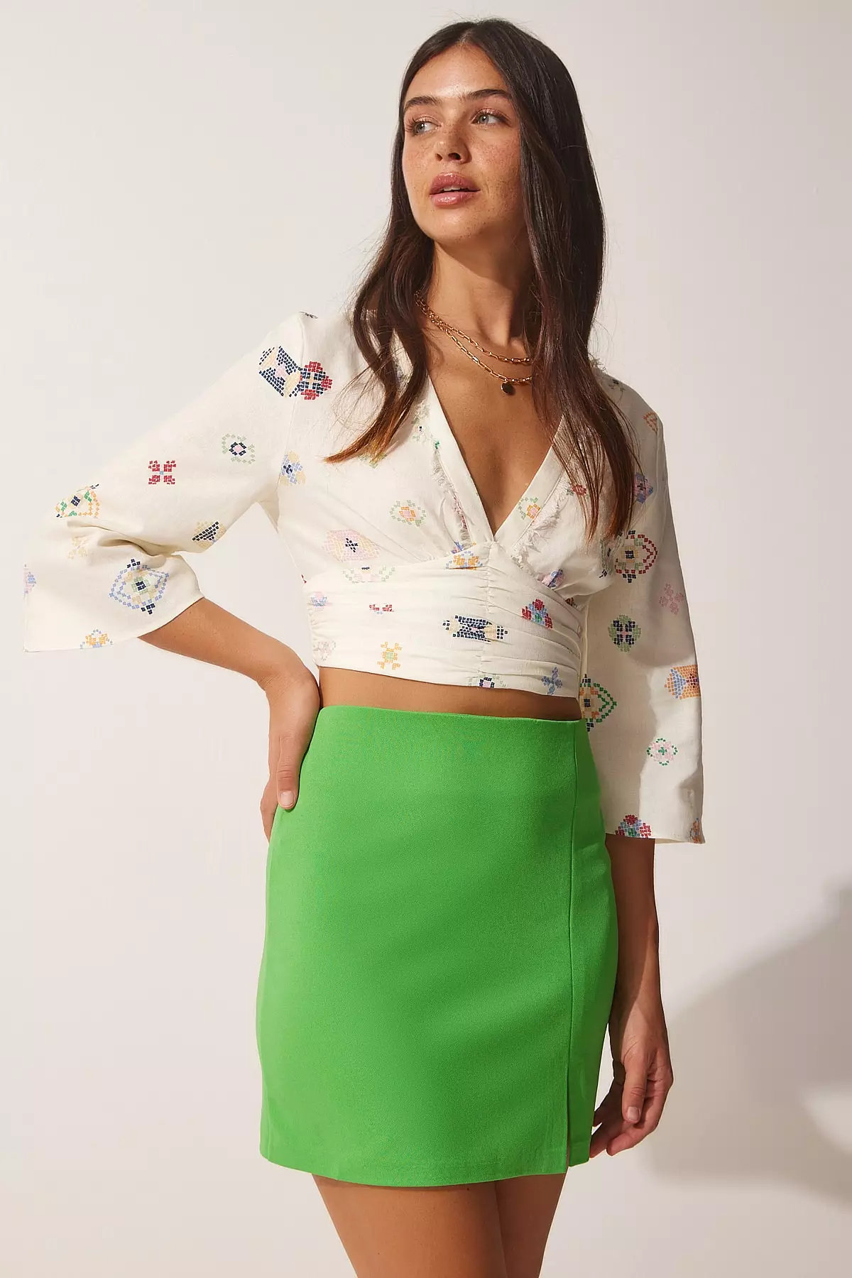 Buy Happiness Istanbul Slit Mini Skirt 2025 Online | ZALORA