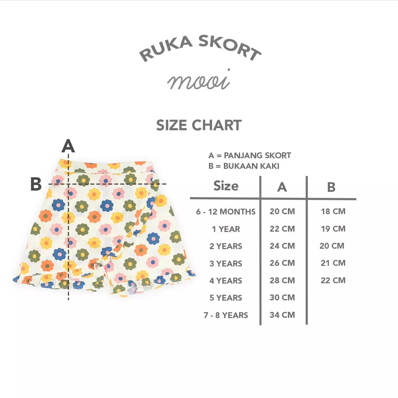 Jual Mooi Heartmade Mooi Rok Anak Perempuan Ruka Skort - Sage Green ...