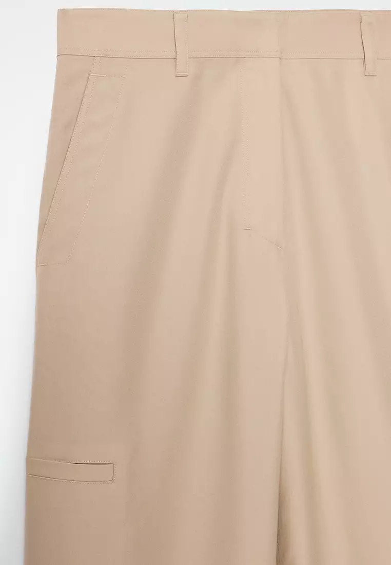 Buy COS Barrel-Leg Utility Trousers Online | ZALORA Malaysia