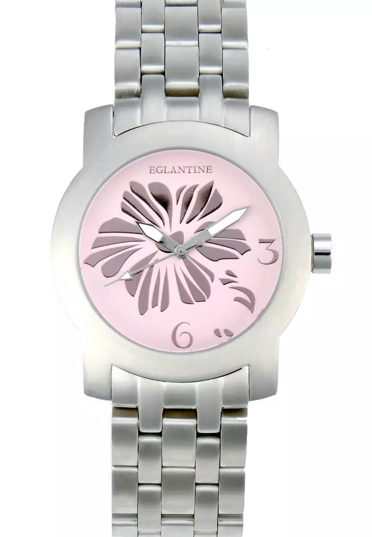 Buy EGLANTINE Bauhinia Ladies Steel Quartz Watch on Steel Bracelet ...