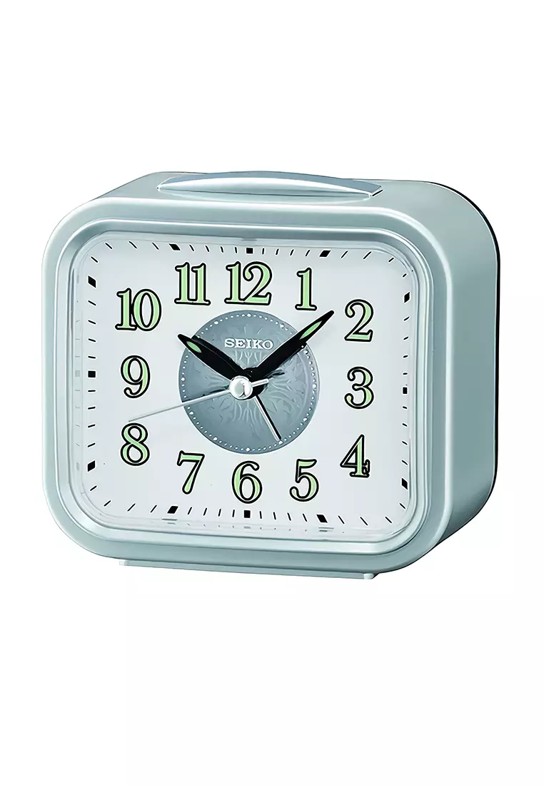 Jual Seiko Seiko Bedside Bell Alarm Clock Sweep Second Hand - Silver ...