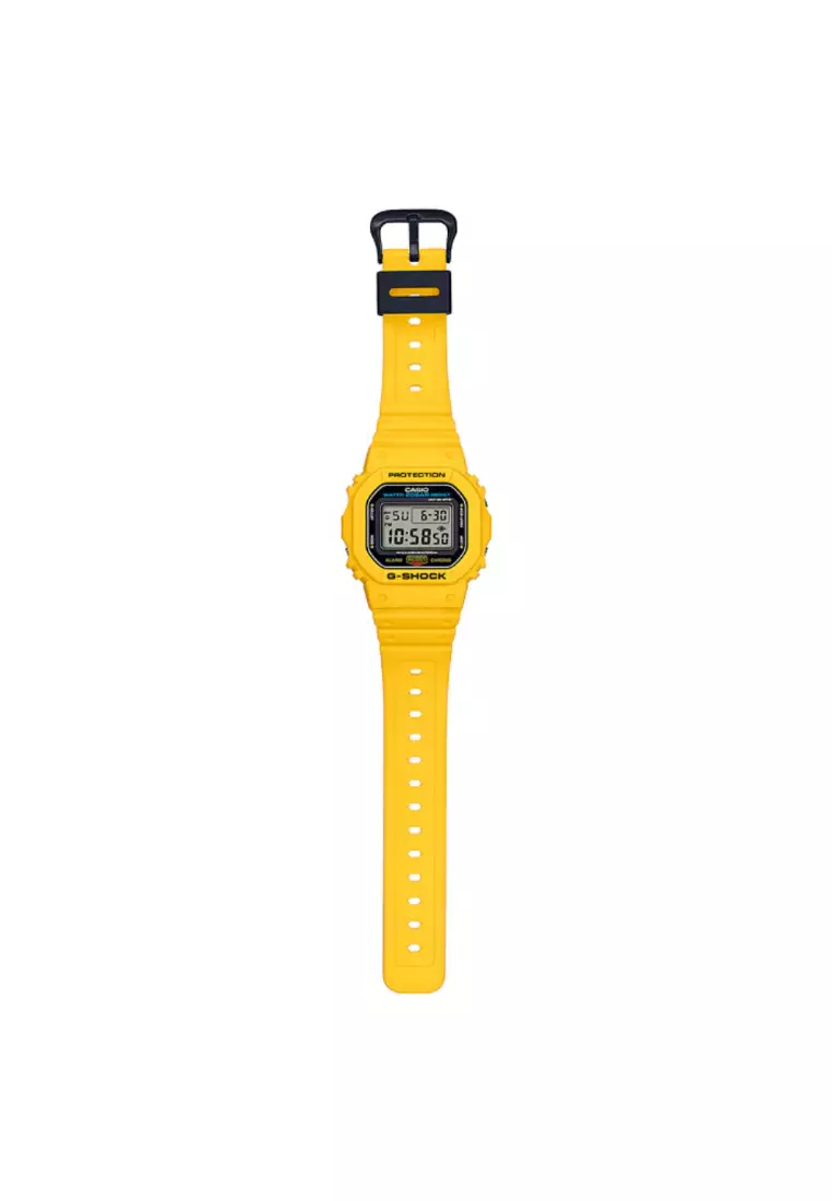 Buy Casio CASIO G-SHOCK DWE-5600R-9DR-P YELLOW RESIN STRAP MEN WATCH ...