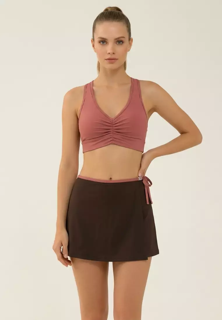 Buy Sunseeker Chicory Coffee Wrap Front Jersey Skirt 2026 Online | ZALORA