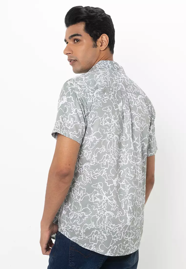 Buy Fidelio Batik Craft Printed Short Sleeves Shirt 2026 Online | ZALORA