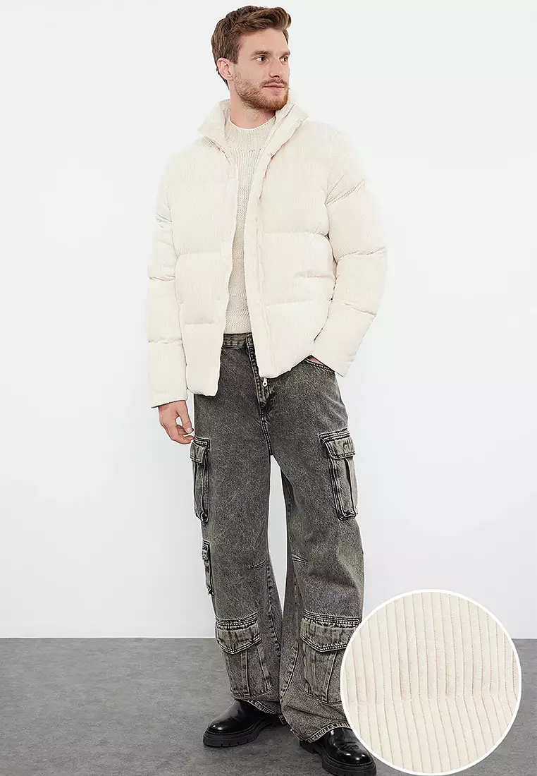 Buy Trendyol Corduroy Puffer Jacket 2025 Online | ZALORA