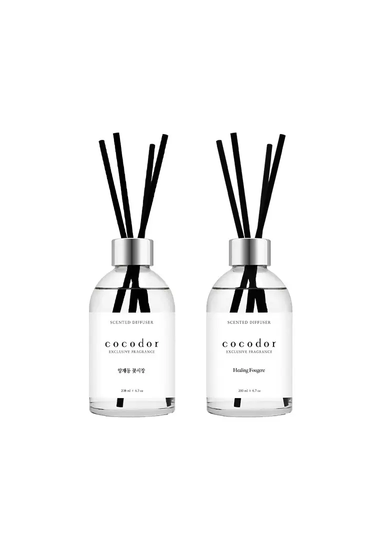 Buy Cocod’or [Special Bundle] Cocodor White Label Diffuser 200ml x 2 [Flower Market + Healing ...